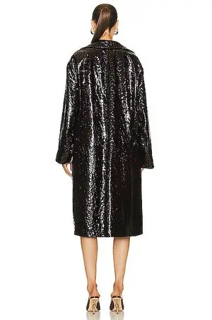 Bottega Veneta Croc Embossed Leather Coat