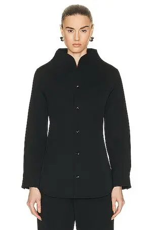Bottega Veneta Stretch Funnel Neck Shirt