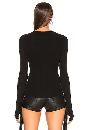 Enza Costa Silk Rib Henley
