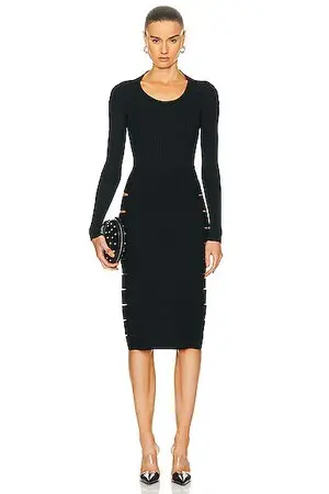 Alaïa Band Skirt With Side Cutouts