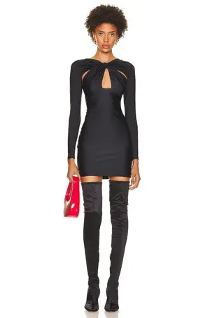 Coperni Cut Out Draped Mini Dress