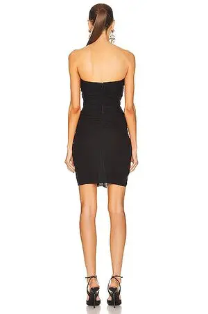Saint Laurent Strapless Cutout Mini Dress