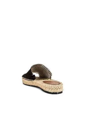 Alaïa Perforated Suede Espadrille Flats