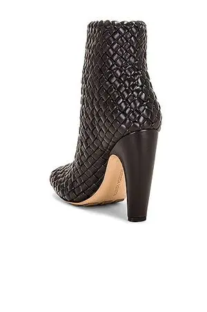 Bottega Veneta Mini Lido Weave Ankle Boots - Black
