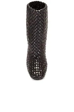 Bottega Veneta Mini Lido Weave Ankle Boots - Black