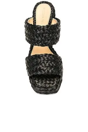 Bottega Veneta Trinity Weave Mule Sandal - Black
