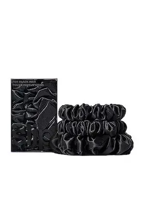 Slip Assorted Scrunchies Set Of 3 - Black