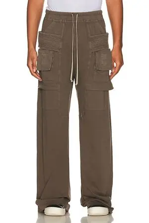 Rick Owens Creatch Cargo Drawstring Pants - Dust