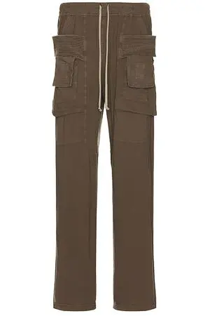 Rick Owens Creatch Cargo Drawstring Pants - Dust