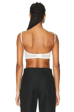 FLEUR DU MAL Bella Embroidery Open Back Bustier