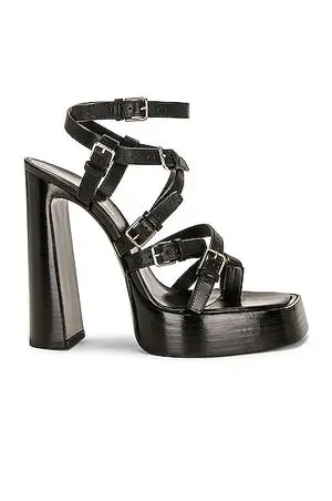 Saint Laurent Strappy Platform Sandals