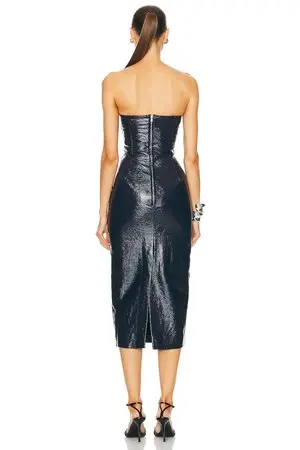 NICHOLAS Katherine Strapless Midi Dress