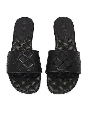Bottega Veneta Intrecciato Leather Flat Sandal
