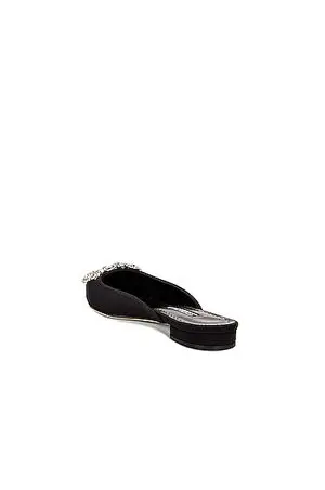 Manolo Blahnik Maysale 10 Jewel Mule - Black