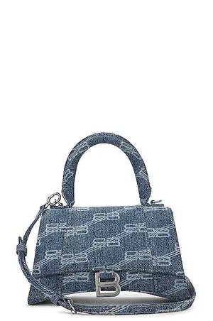 Balenciaga Small Hourglass Top Handle Bag - Blue