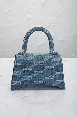 Balenciaga Small Hourglass Top Handle Bag - Blue