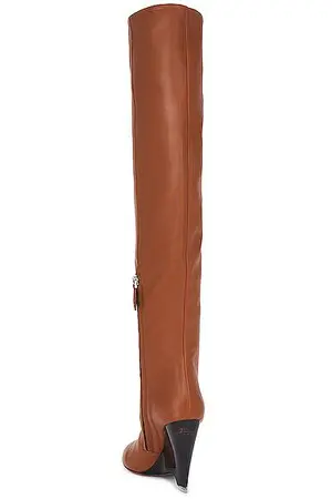 Alaïa Wedge Boots 100 - Cognac
