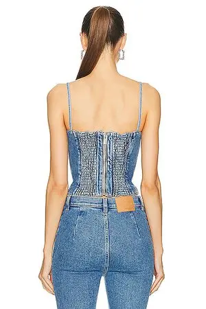 Magda Butrym Denim Tank Top