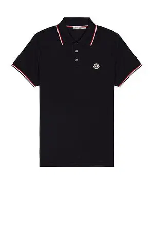 Moncler Short Sleeve Polo - Navy