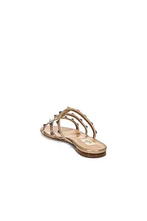 Valentino Garavani Rockstud Metallic Leather Slides