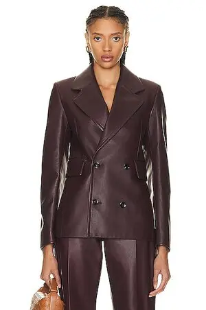 Bottega Veneta Leather Double-breasted Jacket