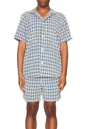 Oas Navy Diamond Cuba Terry Shirt
