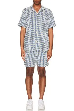 Oas Navy Diamond Cuba Terry Shirt