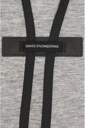 On Hoodie With Mesh Kangaroo Pocket - Grey