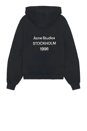 Acne Studios Hoodie With Back Graphic - Black