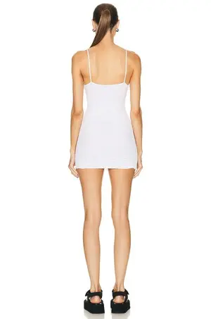 Wardrobe.NYC Ruched Slip Mini Dress