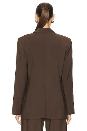 Matteau Relaxed Tailored Blazer - Coffee