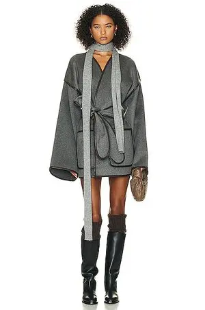 HELSA Wool Blend Blanket Coat