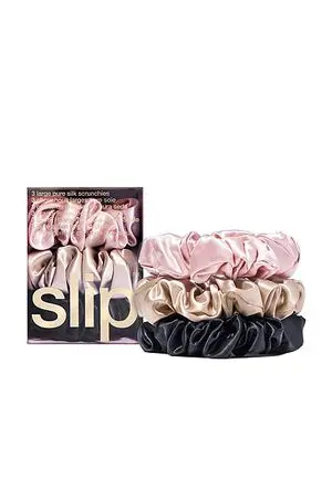 Slip Slip Set Of Three Large Scrunchies Multi