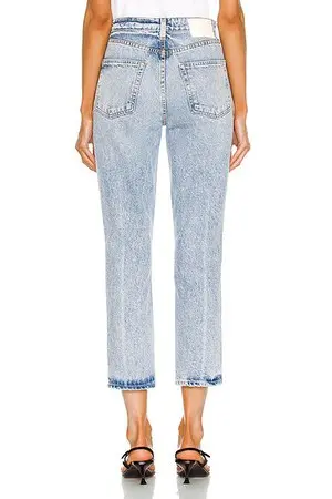 GRLFRND Karolina High-rise Straight Crop Jeans