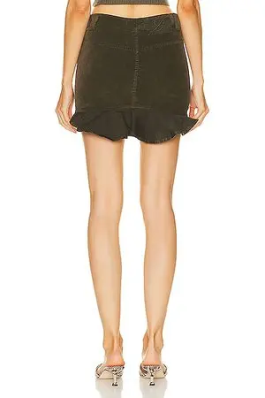 Blumarine Cargo Mini Skirt - Dark Olive