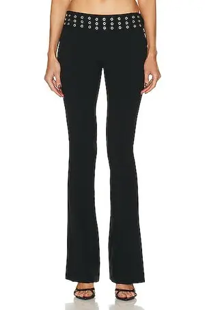 Blumarine Black Wash Pants For Women