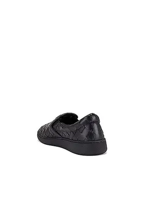 Bottega Veneta Sawyer Intrecciato Leather Sneaker - Black