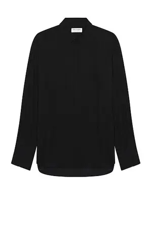 Saint Laurent Chemise Col Yves - Noir