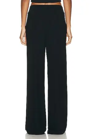 LESET Lauren Pleated Pocket Pant - Black
