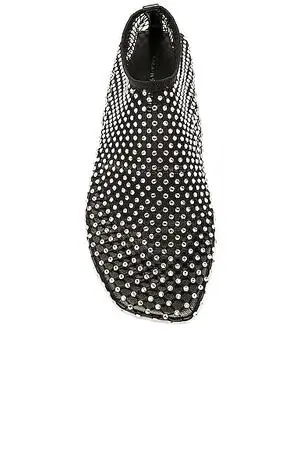 Christopher Esber Embellished Open Knit Flats - Black