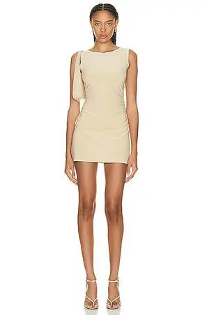 Norma Kamali Sleeveless Pickleball Mini Dress