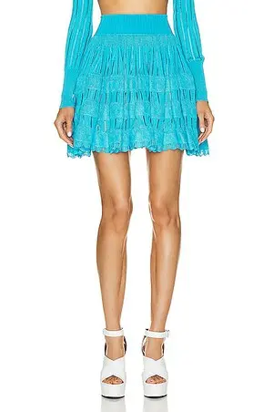Alaïa Crinoline Scalloped Hem Skirt