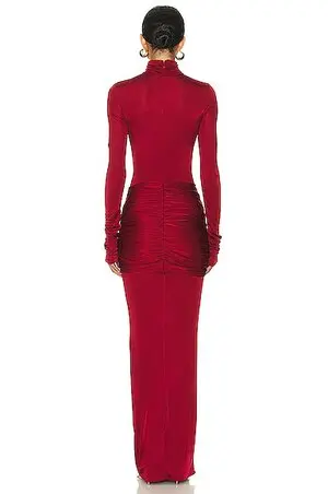 HELSA Slinky Jersey Sarong Maxi Dress