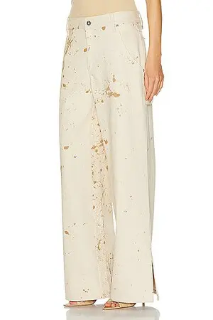 Lapointe Denim Painter Wide Leg Jeans