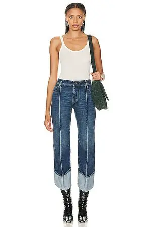 Bottega Veneta Medium Indigo Straight Leg Jeans