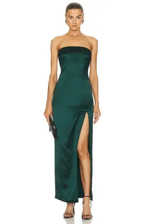 NICHOLAS Vivia Strapless Corset Gown