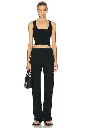 Eterne Straight Leg Sweatpant - Black
