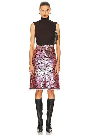 Fendi Sequin Ruffle Skirt