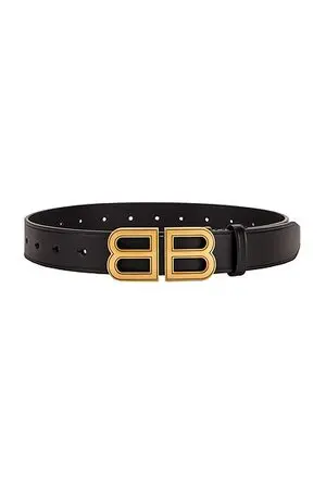 Balenciaga Bb Hourglass Belt - Black