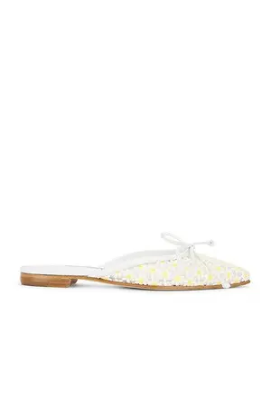 Manolo Blahnik Ballerimu Lace Flat